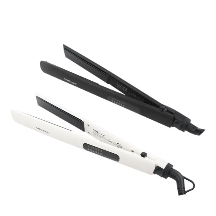 Sokany Professional LED Hair Straightener Electric Wet Dry Straightening Ceramic Flat Iron Hair ...