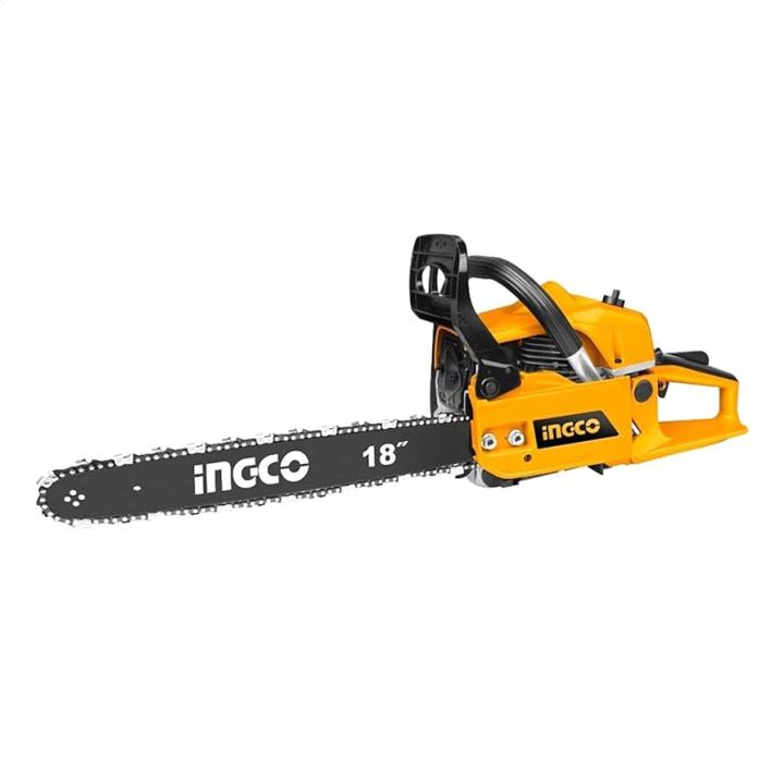INGCO New 18" Gasoline Chain Saw Displacement:46cc Rated power:1.8kW ...