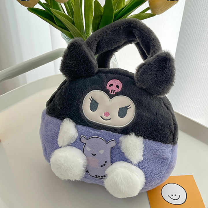 New Plush Toy Grab Machine Doll Bag Strawberry Bear Handbag Cinnamon ...