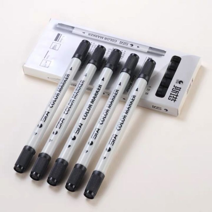 【Mega Sale】Starr 3100 Water-based Marker Double-headed Poster 4mm Quick ...