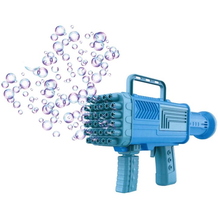 34 Holes Bazooka Gatling Bubble Blower Gun Toy Bubble Maker Bubble ...