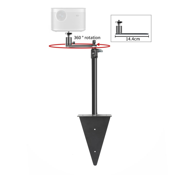 360 Degree PTZ Rotation Projector Stand Holder Tripod Light Clamp Desk ...