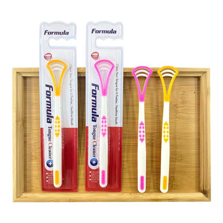 Formula Tongue Cleaner Double Action, 2 Piece | Daraz.com.np