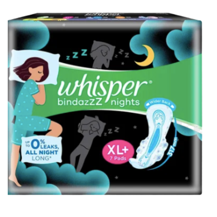 Whisper Bindazz Night XL+ 7Pads | Daraz.com.np