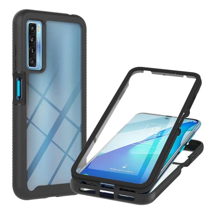 For TCL 20L Plus 20S 10L 20 L 5G Crystal Case Front Back Panel 360 ...