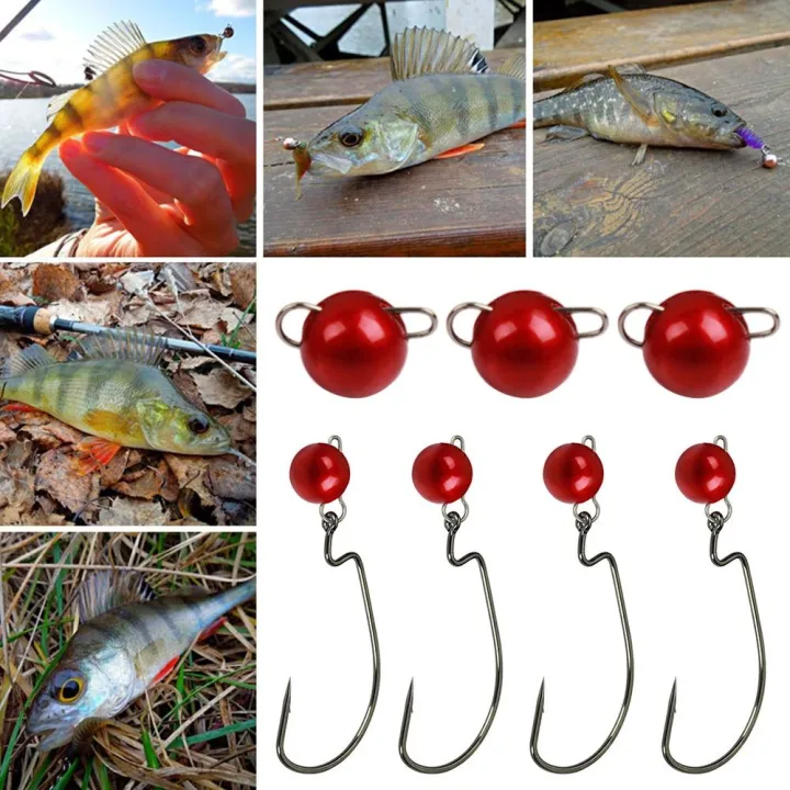 Quick Release Casting New Year's red Fishing Tungsten fall Hook ...