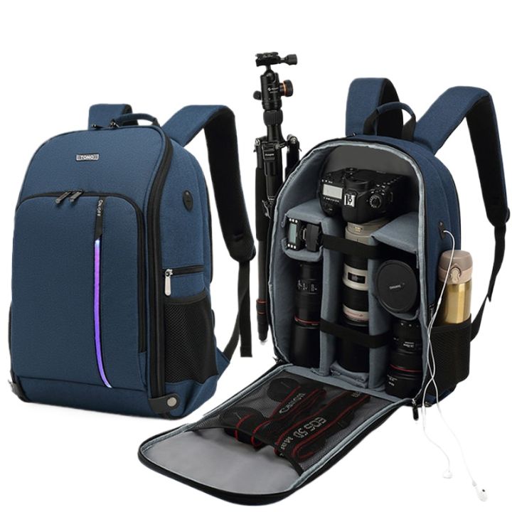 Large Capacity Multifunctional Camera Backpack Video DSLR Camera Bag ...