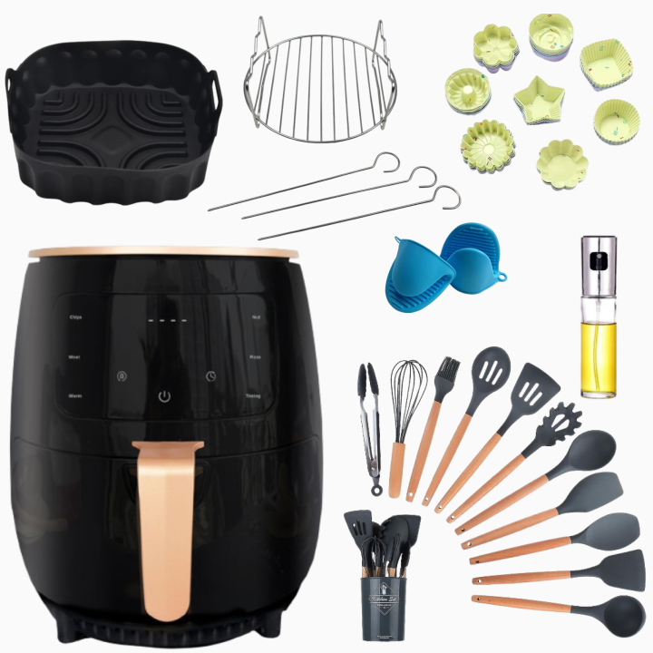 6L Air Fryer Set. 30 in 1 All Purpose Essential With Digital Touch ...