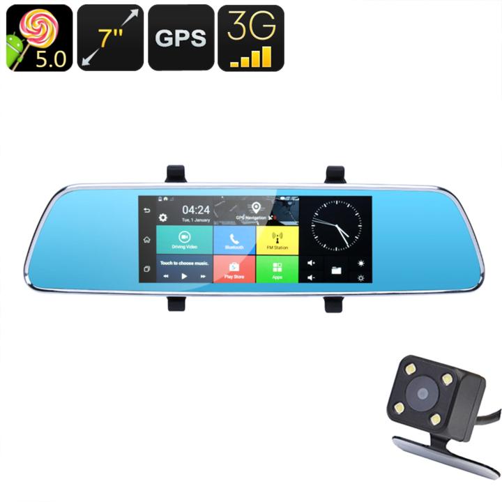 Universal 7 Inch Mirror With Rear View Monitor & Car Reverse Parking ...