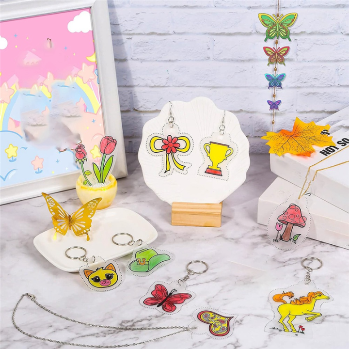 Shrinky Art Paper, 50Pcs Shrinky Sheets Shrink Plastic Film | Daraz.com.np