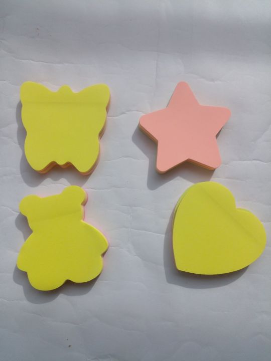 1Pack Multicolor Different Shape Sticky Note 100 sheets | Daraz.com.np
