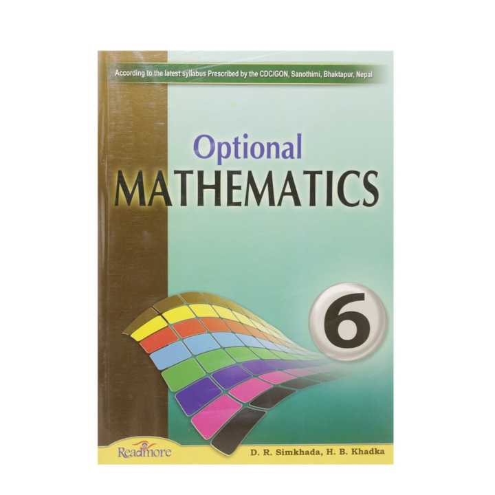 Optional Mathematics Revised Edition For Class 6 | Daraz.com.np