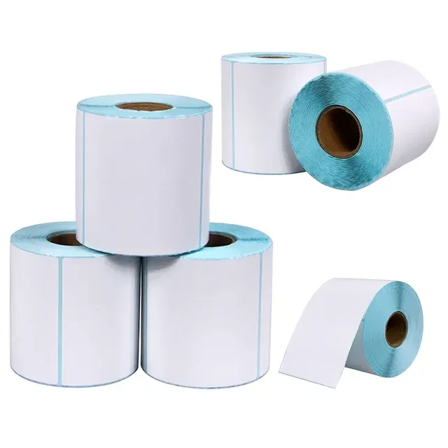 80mm × 100mm (W × L) Direct Thermal Adhesive Shipping Labels – Barcode ...
