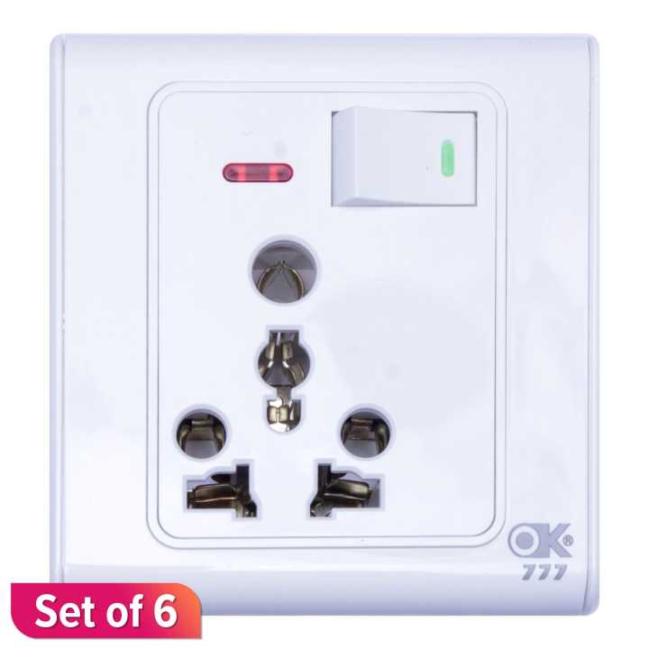 Power Socket Set Of 6 | Daraz.com.np