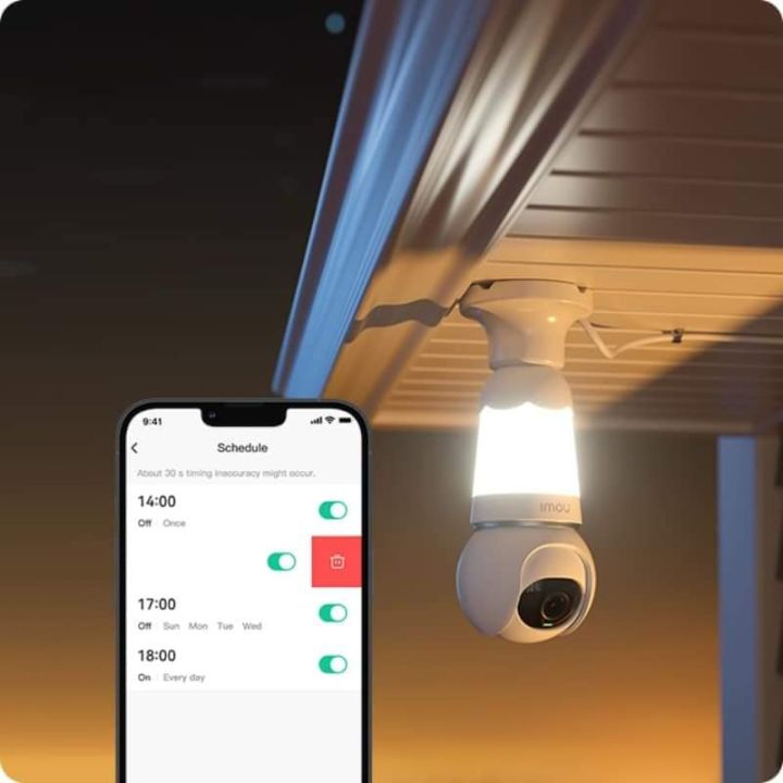 Bulb camera 3mp video quality 2k easy to install | Daraz.com.np