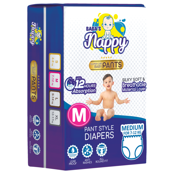 Baba's Nappy Baby Pull Up Diaper- M (Pack of 50) | Daraz.com.np