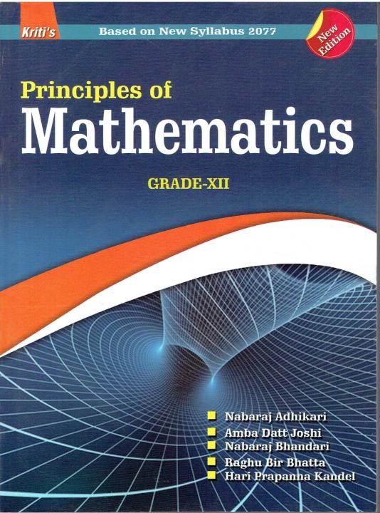 Principles of Mathematics Textbook In English For Class 12 New Syllabus ...