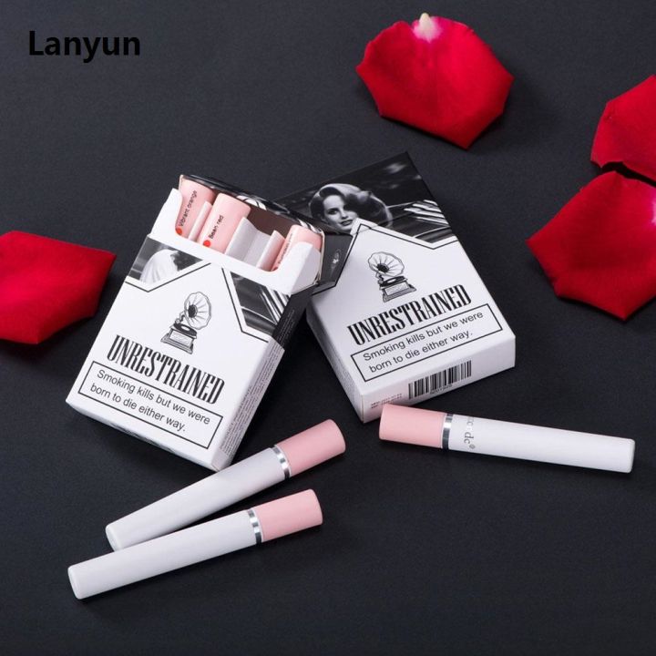Lanyun 4 Colors Lana Del Rey Lipstick 4 Colors Matte Glossy Tube 【2025 ...