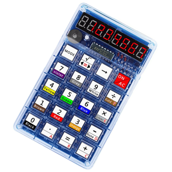 DIY Calculator Kit with LED Display for Educational Soldering Practice ...