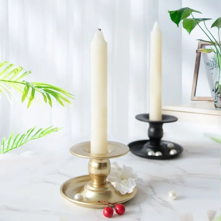 Modern DIY Round Candlestick Handmade Romantic Long Pole Candle Cup ...