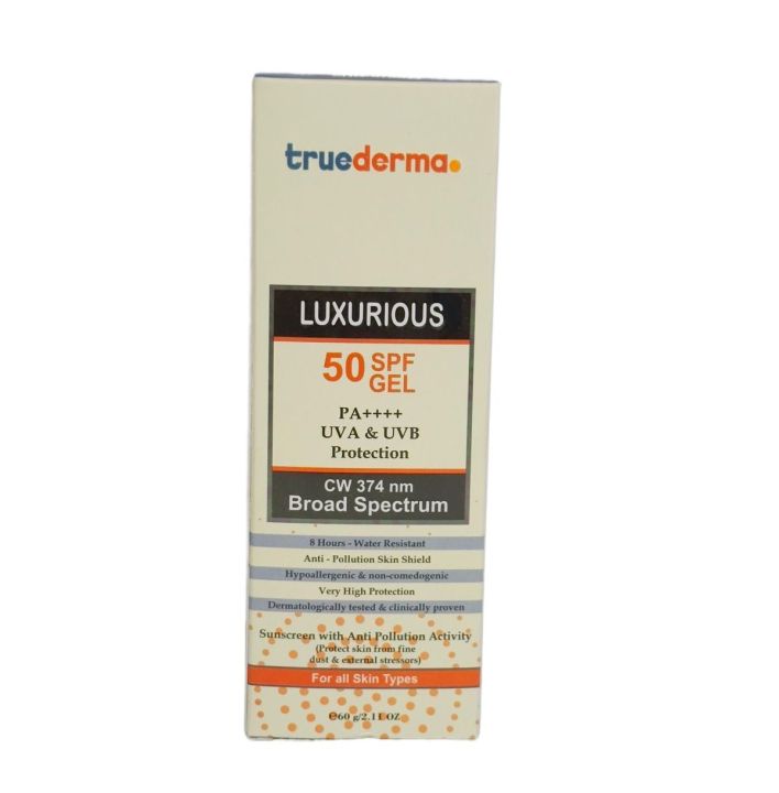 True Derma Luxurious UV Protection 50 SPF Gel-60G | Daraz.com.np