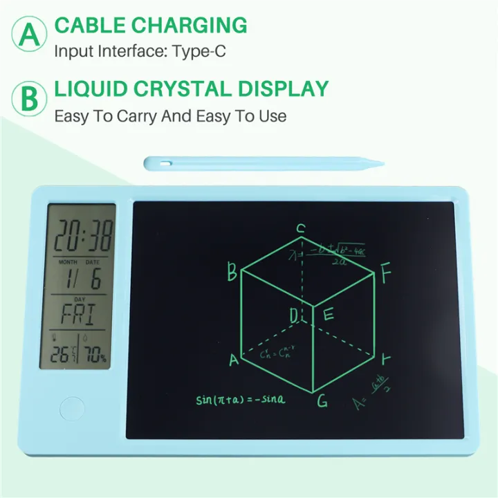Multifunctional Electronic Desk Calendar LCD Handwriting Board with ...