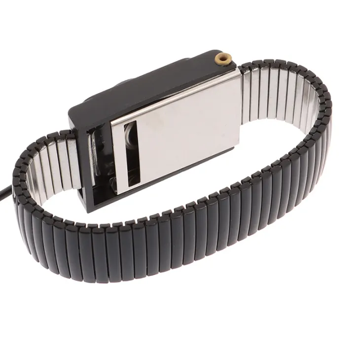 Anti static work wrist strap ESD adjustable discharge belt ground metal ...