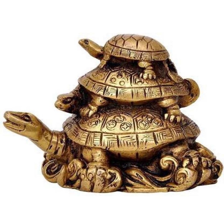 Three Tiered Turtle Tortoise Family For Health And Good Luck For Home ...