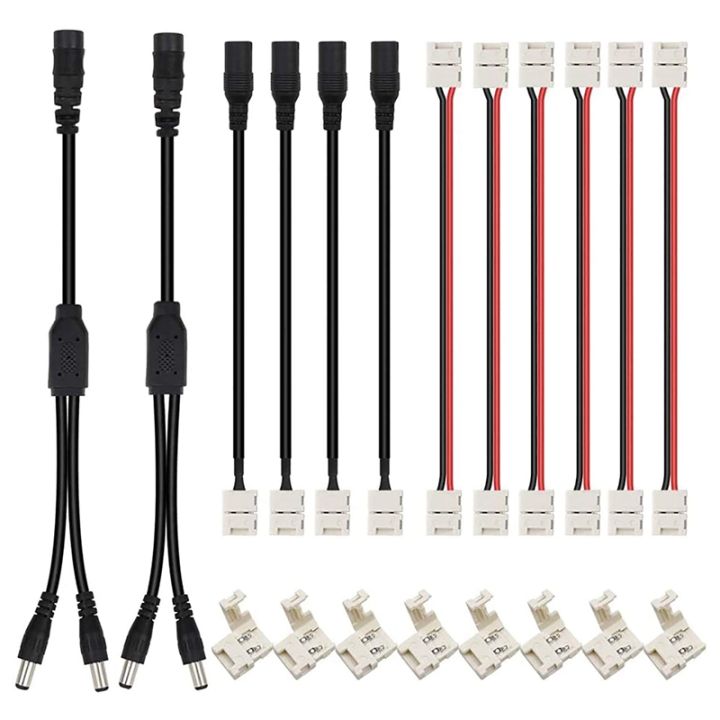 LED Strip Connector 2Pin 8mm LED Connector Kit Include Solderless ...
