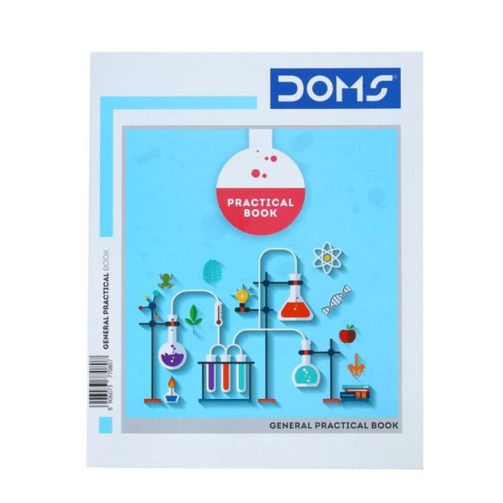 DOMS Practical Book | One side Ruled and One Side Plain | 120GSM | 84 ...