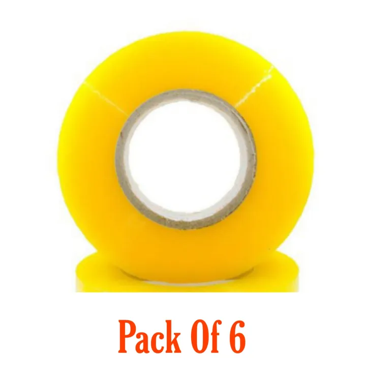 Yellow Transparent Cartoon Packing Tape 800GM - Pack Of 6 | Daraz.com.np