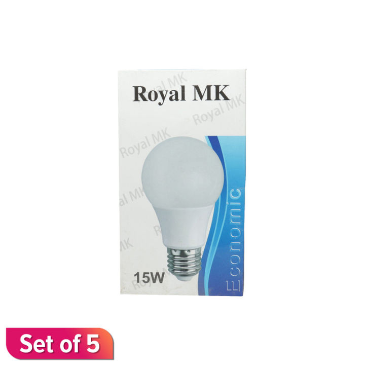 Royal Mk 15W Led Bulb Set Of 5 | Daraz.com.np