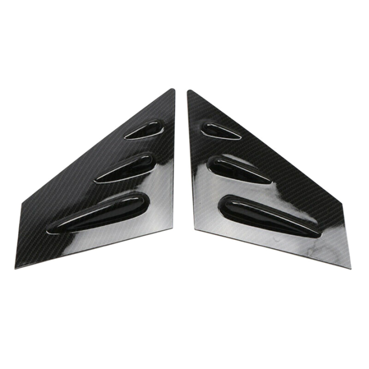 Rear Triangle Window Louver Spoiler Window Sticker Car for 2015-2018 ...