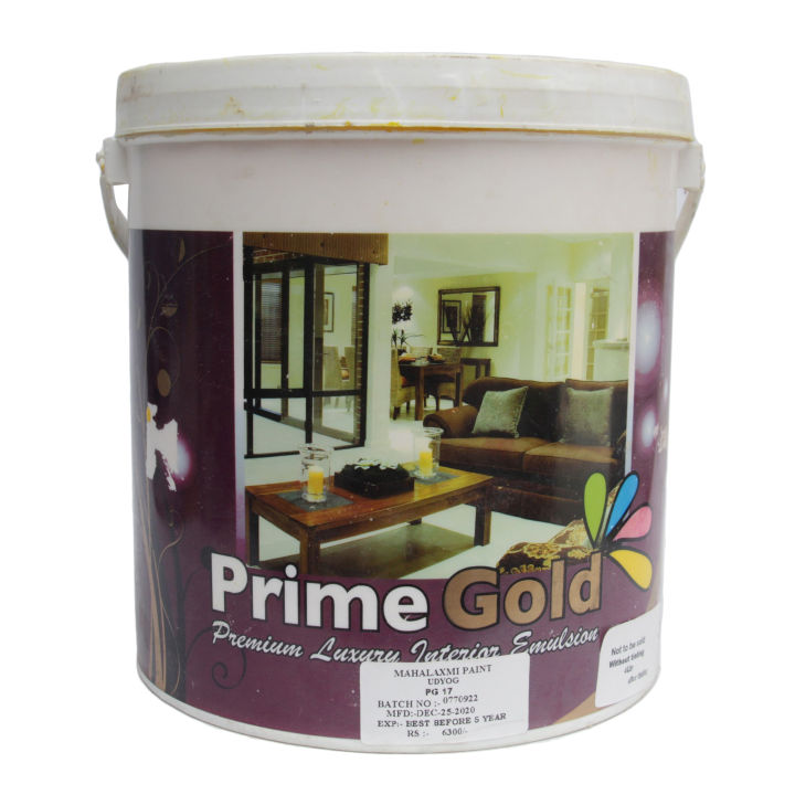 Mahalaxmi Paint PG 17 Prime Gold Premium Luxury Interior Emulsion 4L ...