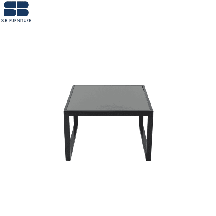 Sb Furniture Looms Brenda Coffee Table -Black Steel Legs/Top Gray ...