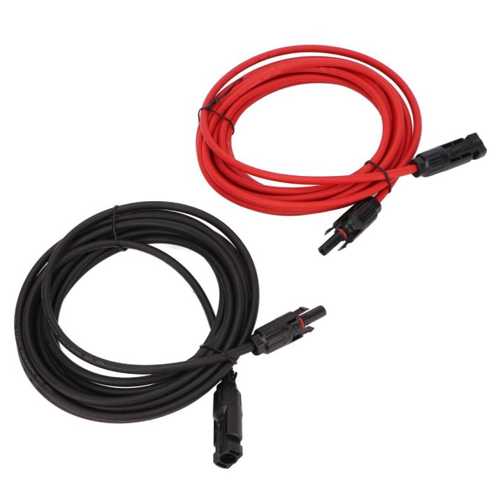Waterproof 12AWG Wire Solar Panel Wire Black 3 Meter + Red 3 Meter 4mm² ...
