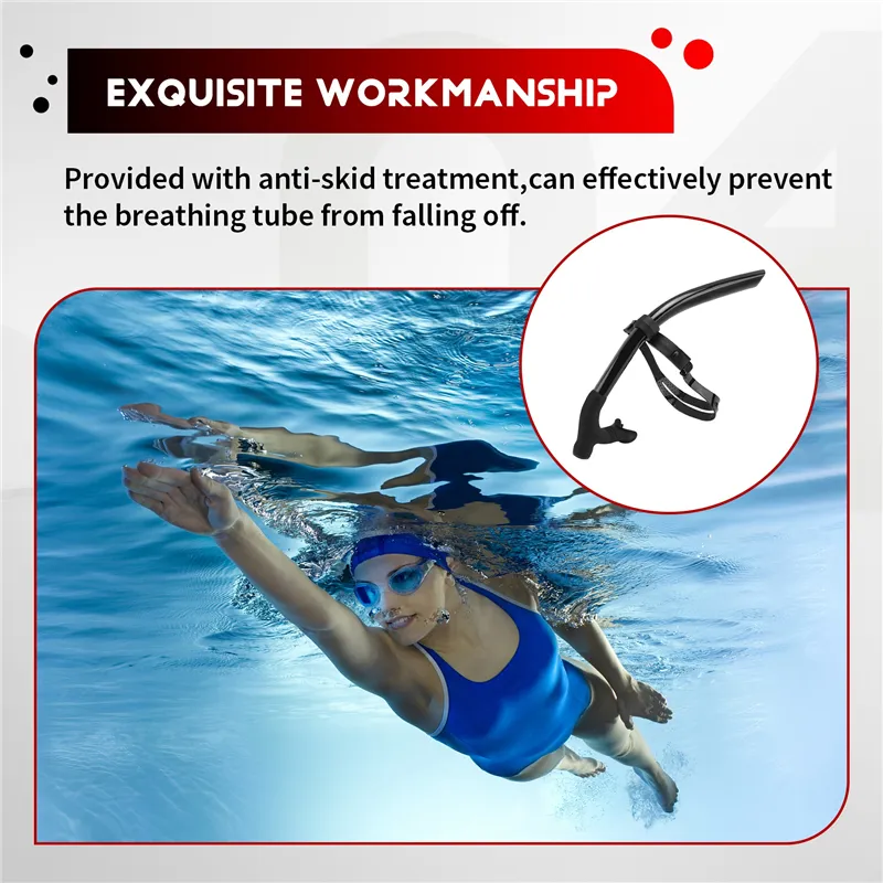 Silicone Swimming Front Breathing Tube Diving Training Adults Snorkel ...