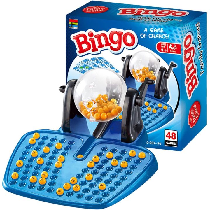 Traditional Bingo Lotto Game Set with 48 Cards & 90 Numbered Balls ...