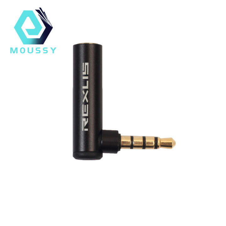 Right Angle 3.5mm OMTP to CTIA Male to Female Audio Plug Jack Adapter ...