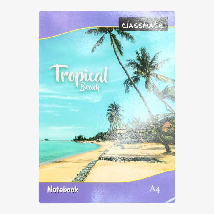 Classmate Tropical Beach Printed Note Book A4- Copy 294X206MM | Daraz ...