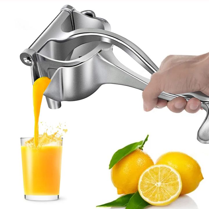 Manual Fruit Juicer | Hand Press Citrus Squeezer | Heavy-Duty Aluminum ...
