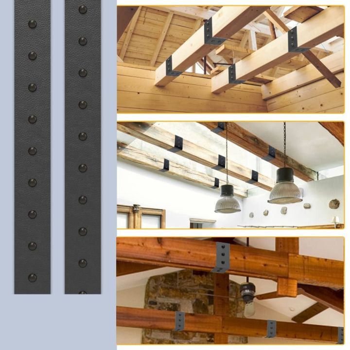 Decorative 5ft Faux Wood Beam Strap Self-Adhesive Flexible Ceiling ...