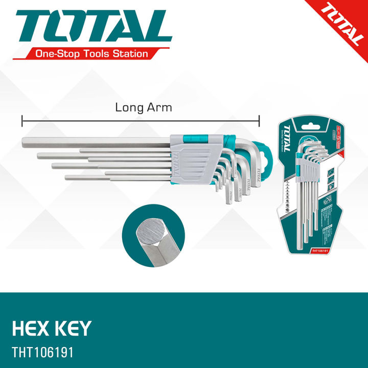 TOTAL Hex Key 1.5-10mm (THT106191) | Daraz.com.np