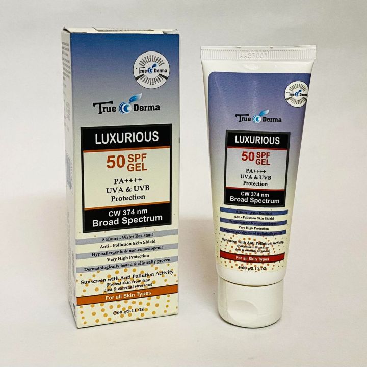 True Derma Luxurious Spf 50 Gel, 60 Gm | Daraz.com.np