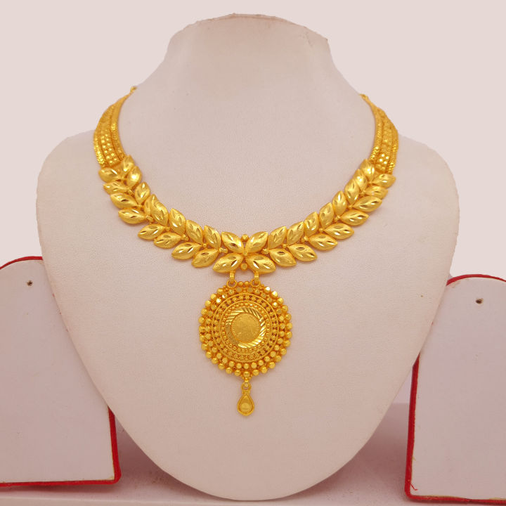 Gold Plated Rani Haar Design Mini Haar Necklace For Women | Daraz.com.np