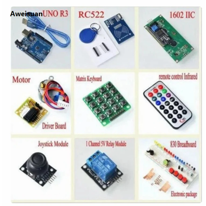 Aweisuan NEWEST RFID Starter Kit for Arduino UNO R3 Upgraded version ...