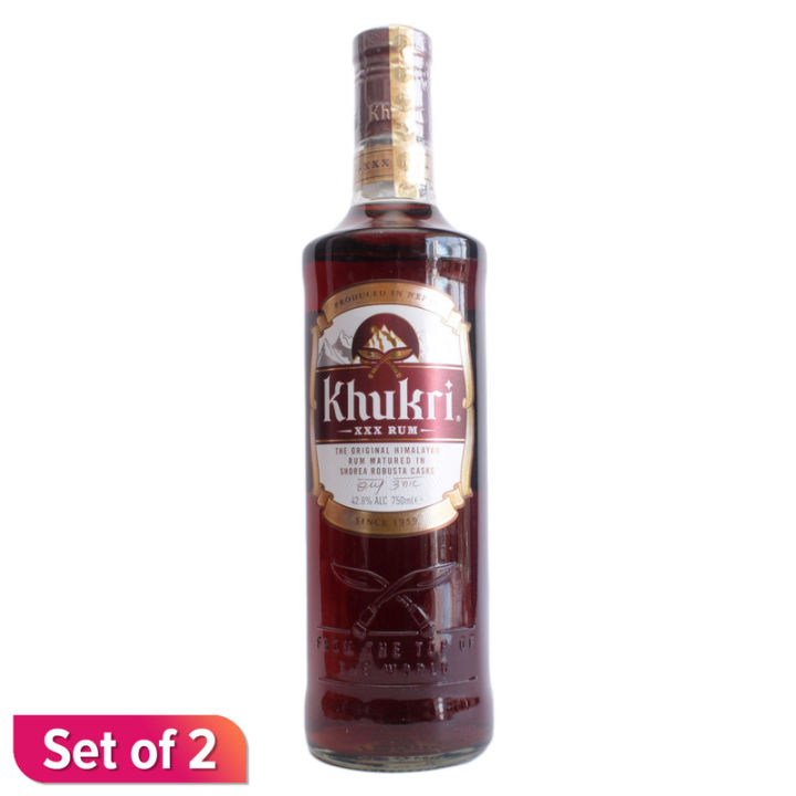 Khukuri XXX Rum 750ml Set of 2 | Daraz.com.np