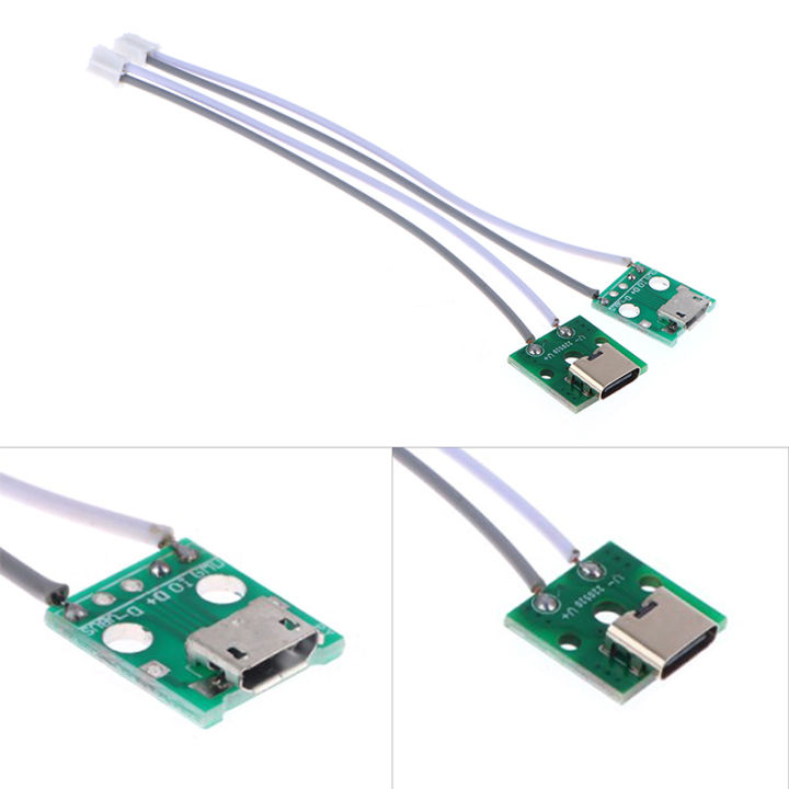 Type-C Micro USB To DIP Adapter Female Connector B Type PCB Converter ...