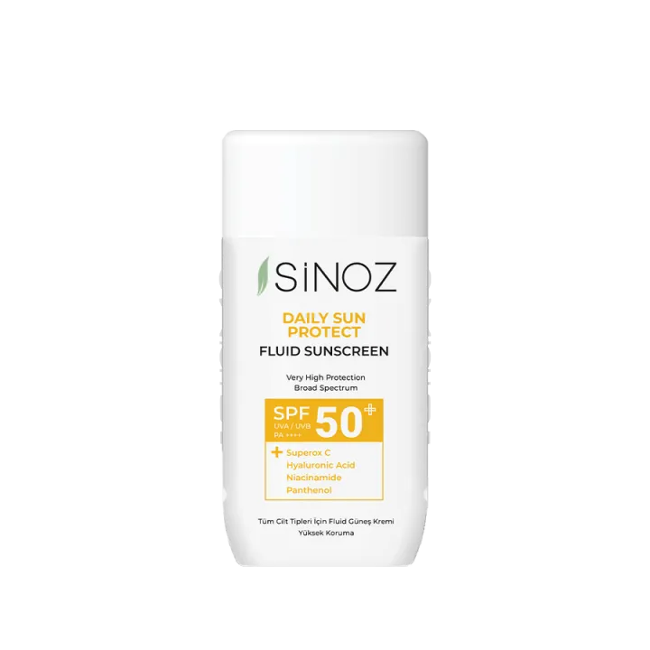 Sinoz Daily Sun Protect Fluid Sunscreen SPF 50+ | 50ml | Lightweight ...