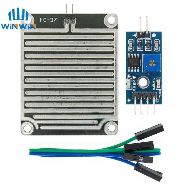 DC 3.3V-5V Snow/Raindrops Detection Sensor Module Dual Double sided ...